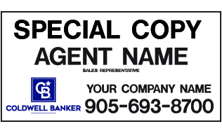 Centre Core Signs | Commercial Plywood 4' high x 8' wide sign - CB48